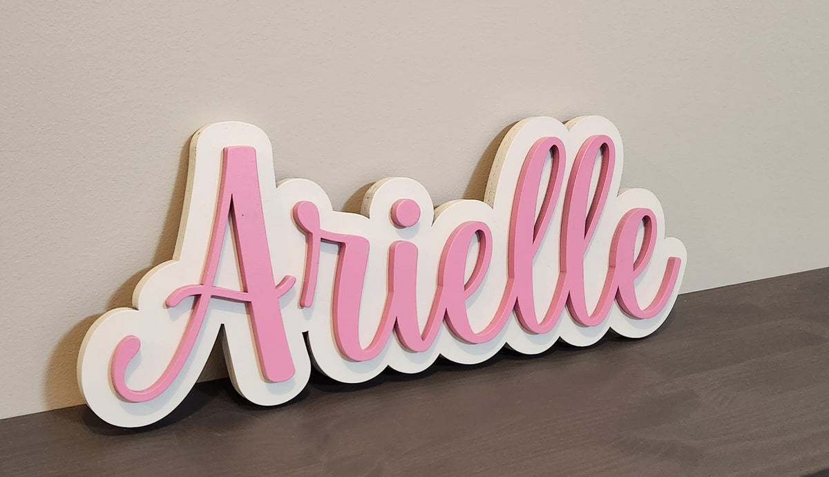Layered Name Sign – Writings on the Wall Decor